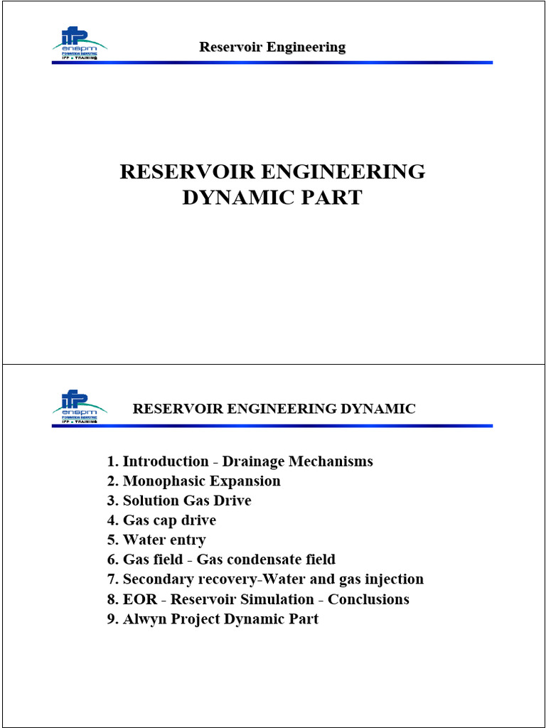 6-Reservoir Engineering Dynamic Part | PDF