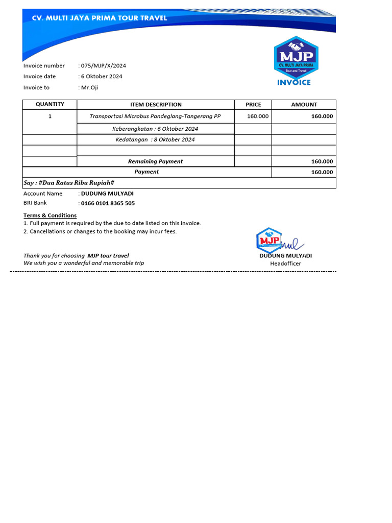 075 INVOICE - Oji | PDF