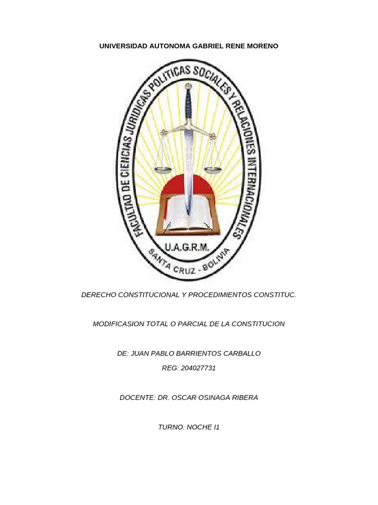 la Constitución del Estado Boliviano | PDF