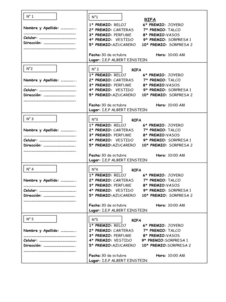 RIFAS | PDF