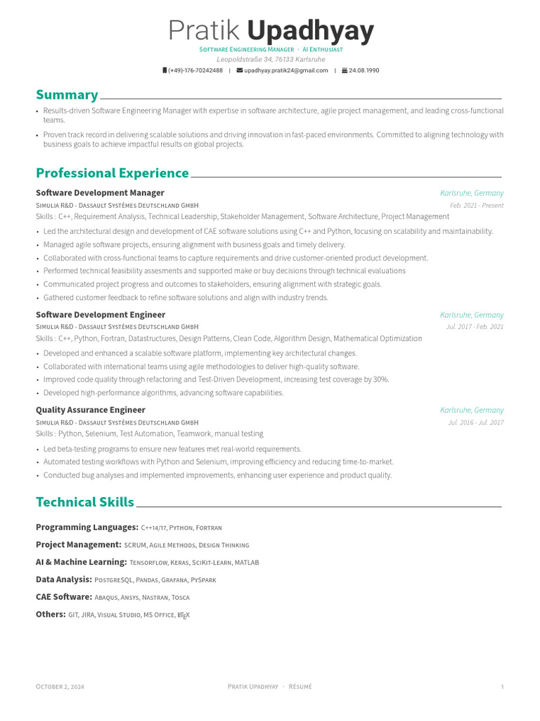 Resume Upadhyay | PDF