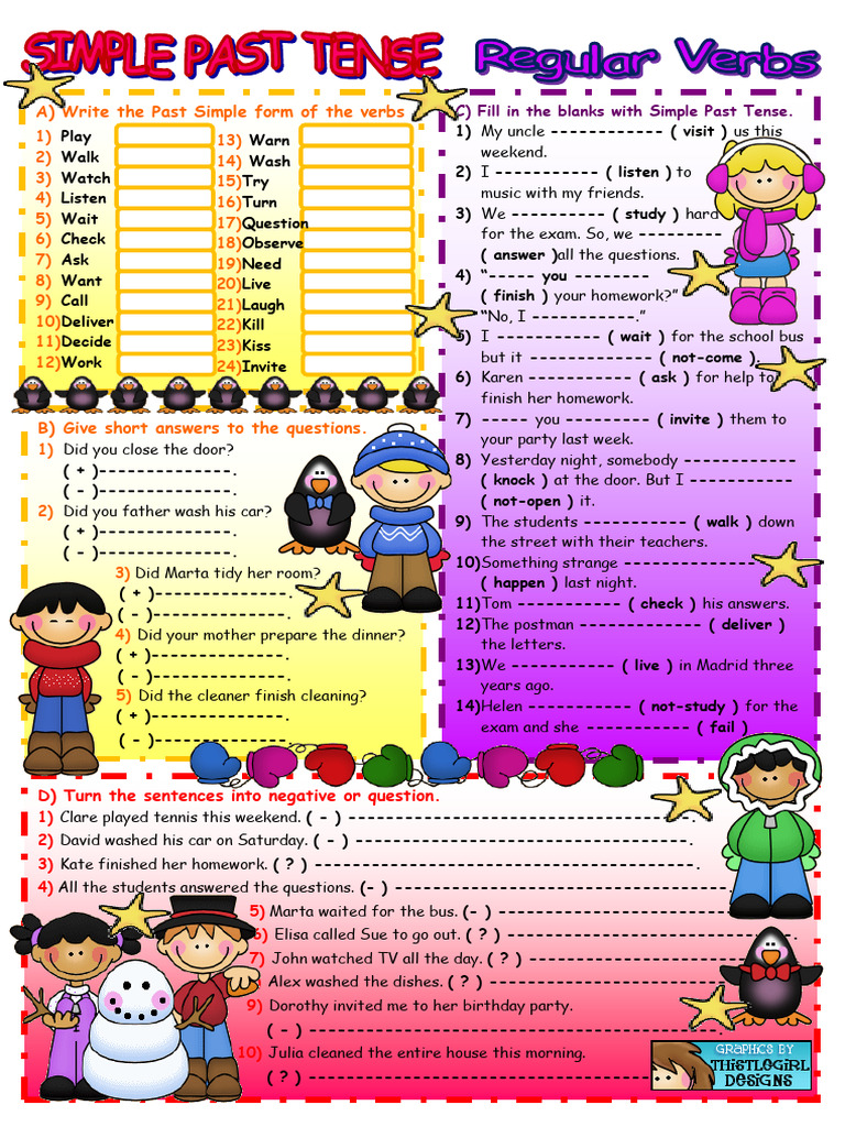 Past Simple Fun Activities | PDF