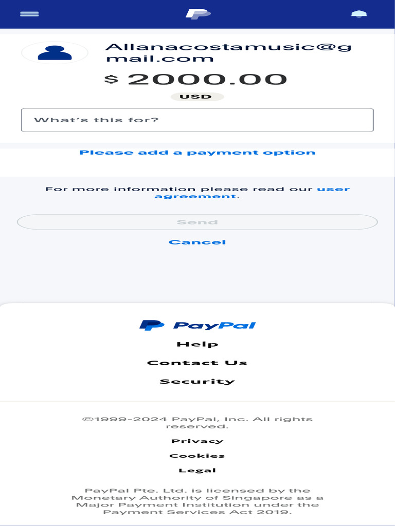 PayPal Make A Payment Preview 3 | PDF