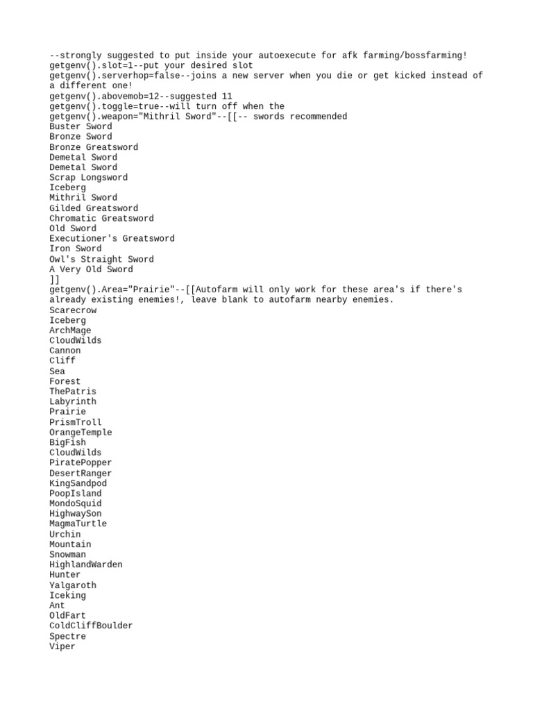 Pilgrammed MOB AUTO FARM - FREE SCRIPT 019TH FEBRUARY | PDF