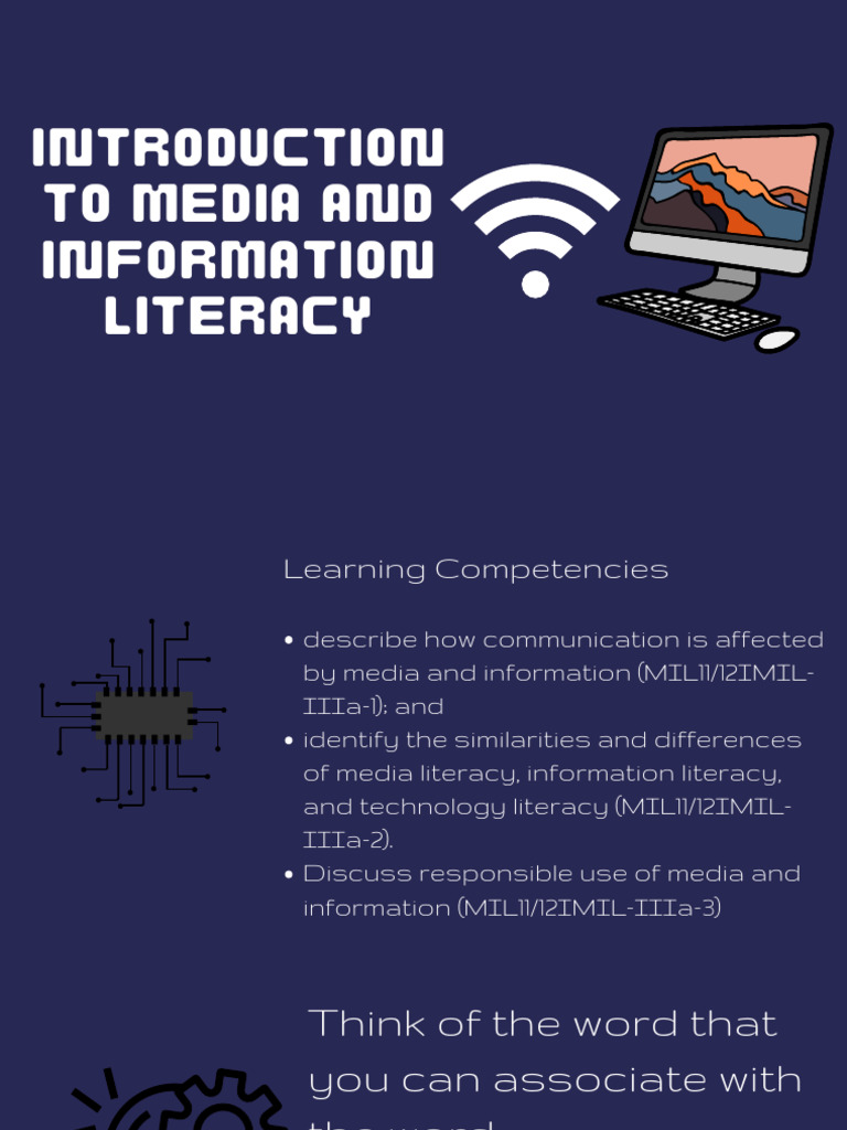 Lesson 1 Mil Inroduction to Media and Information Literacy Lesson 1 ...