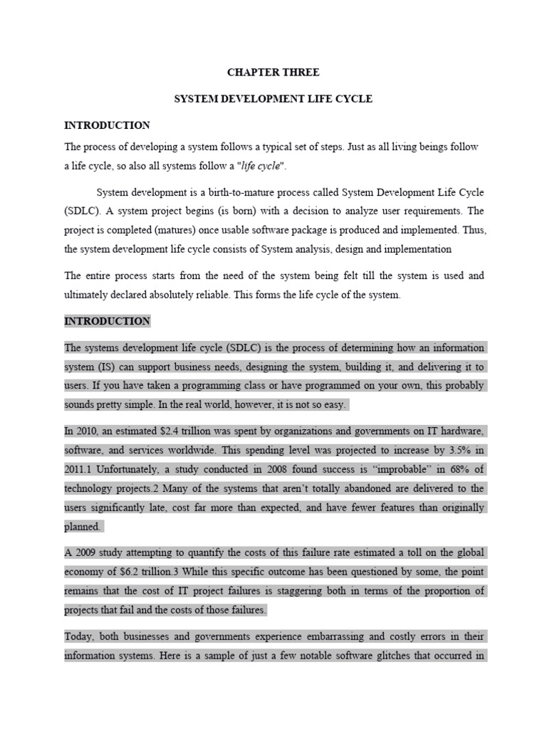 Sys - Analysis Chapter | PDF