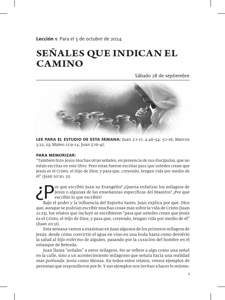 Leccion 01 Cuarto Trimestre 2024 | PDF Leccion 01 Cuarto Trimestre 2024 | PDF
