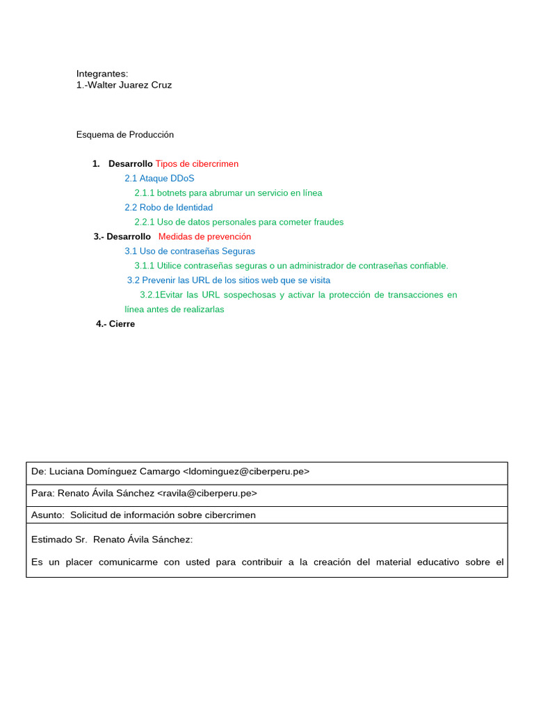 Esquema de Produccion y Version Final Del Correo Electronico | PDF Esquema de Produccion y Version Final Del Correo Electronico | PDF
