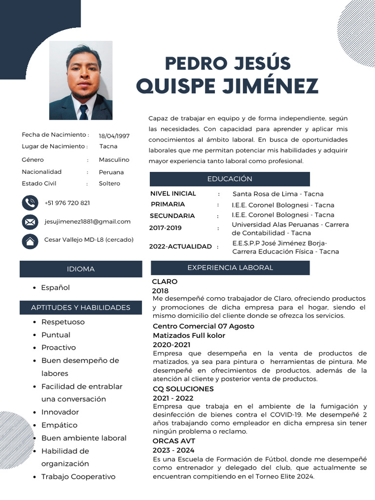 CV Pedro Jesús | PDF