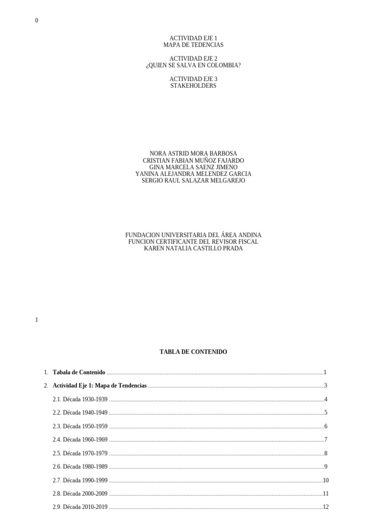 ACTIVIDAD EJE 1, EJE 2 y EJE 3 | PDF
