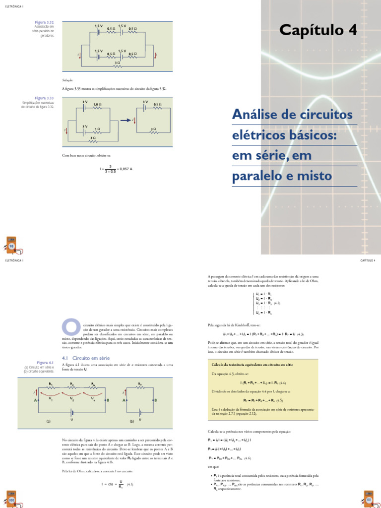 Análise de Circuitos Elétricos Básicos em Série, em Paralelo E Misto | PDF
