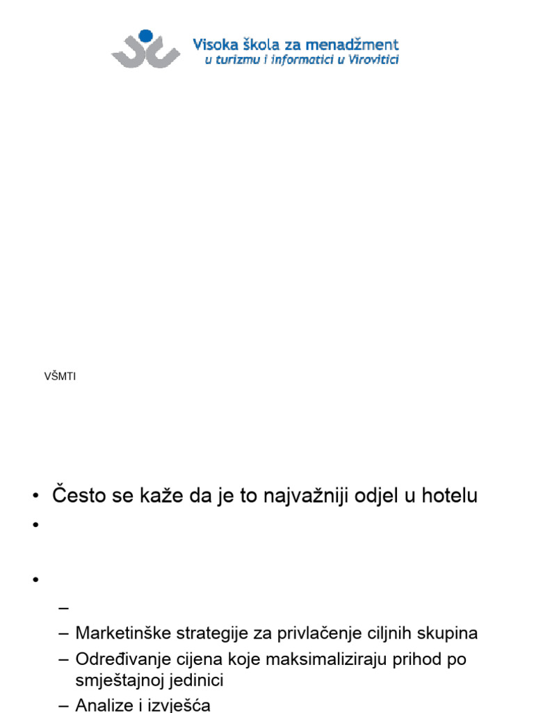 OPUO - 10. Poslovanje Odjela Prodaje I Marketinga | PDF