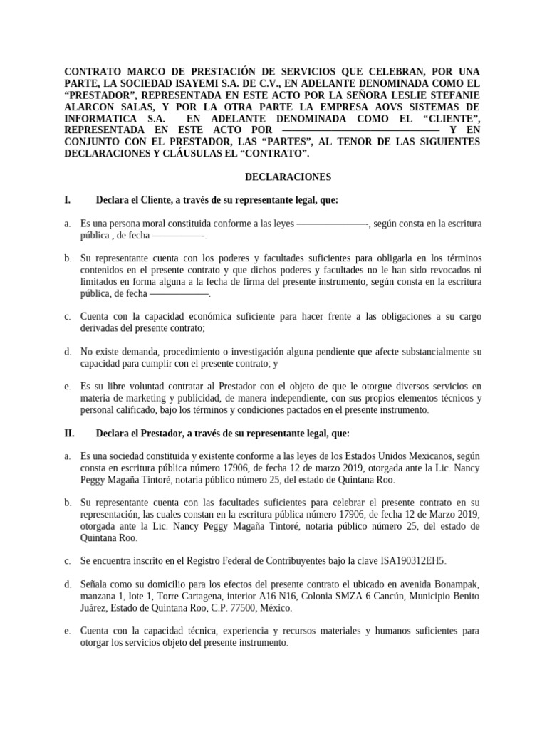 Contrato Base - Marketing | PDF | Linguistic Typology | Law