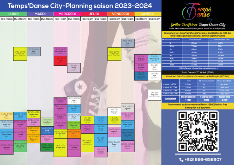 Planning TDC Saison 2023-2024 | PDF