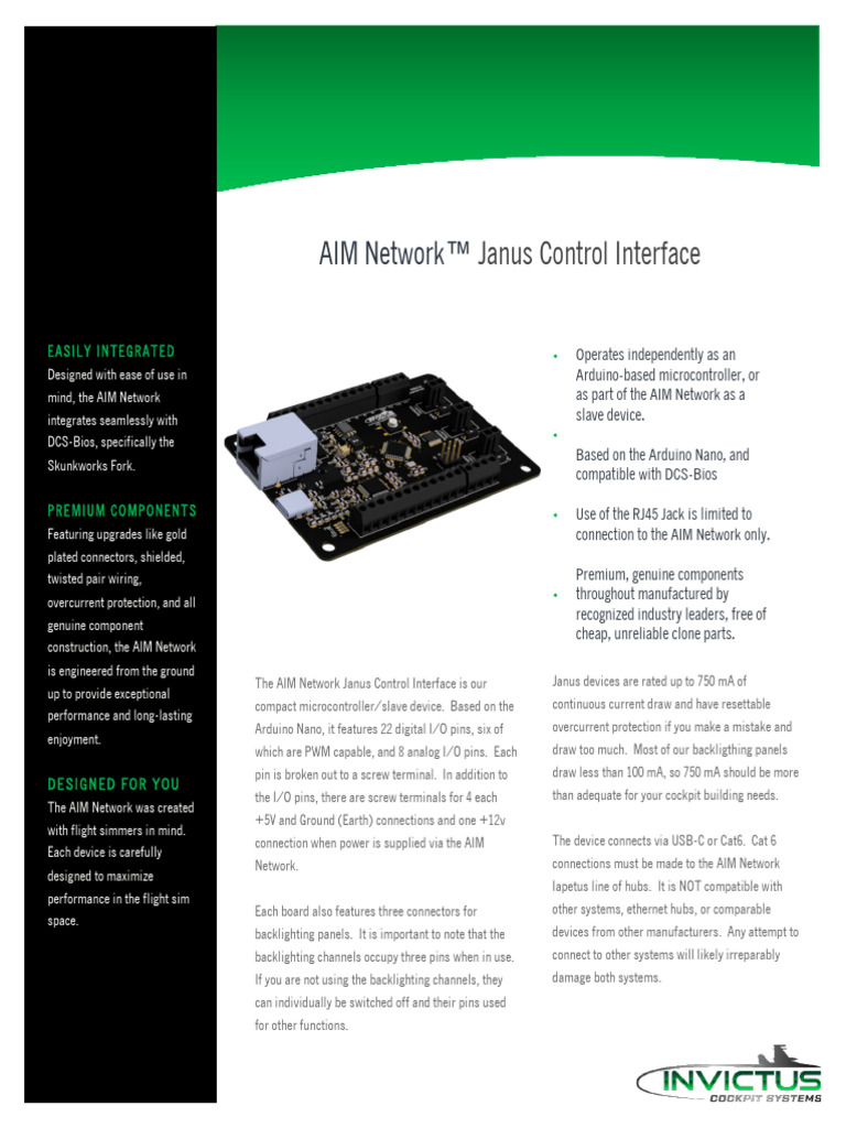 Janus Datasheet | PDF
