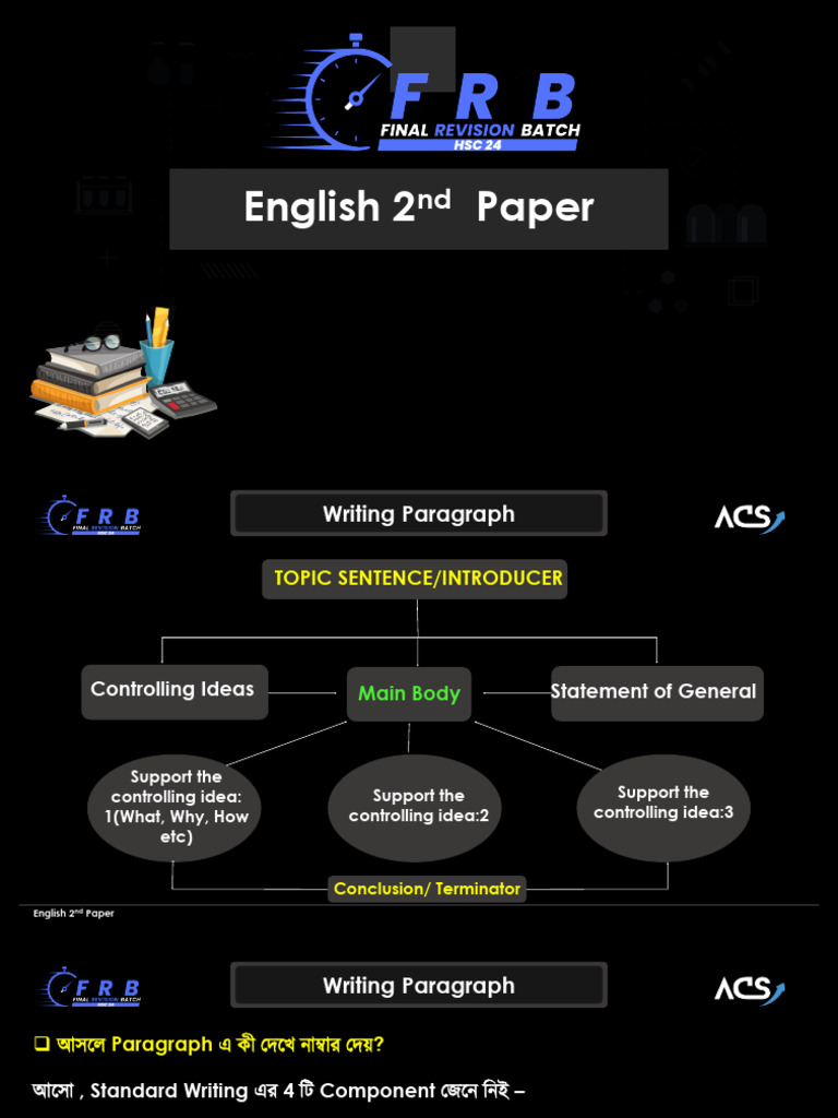 Writing Paragraphs by Shampod ACS FRB | PDF