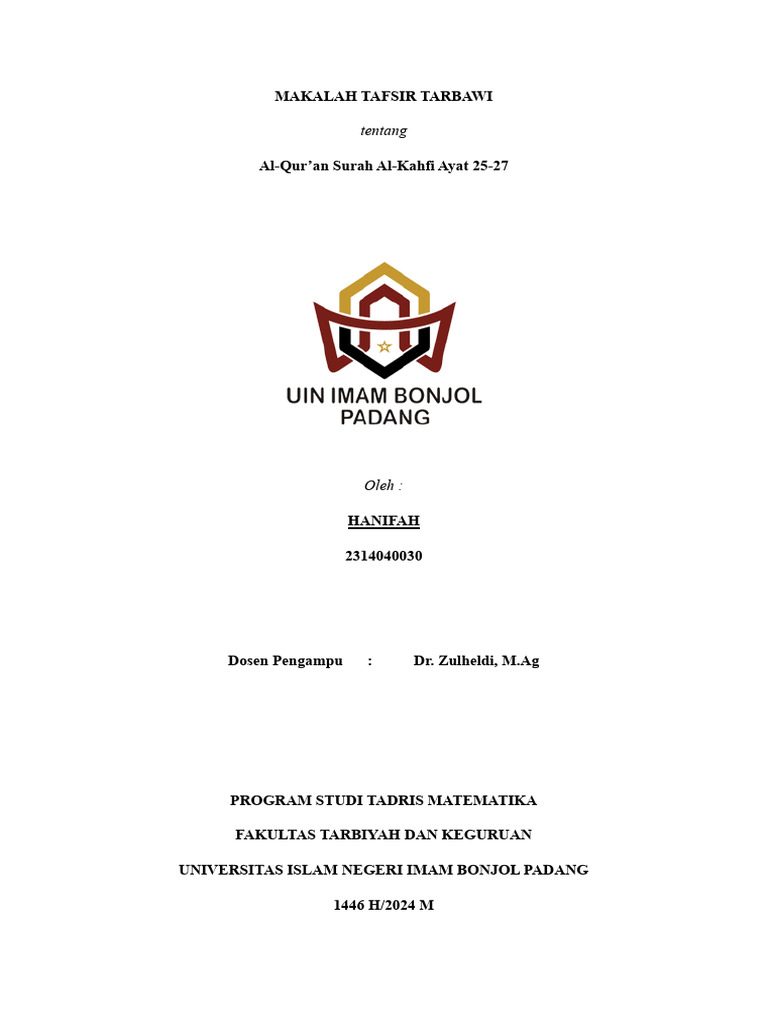 Ayat Ke 6 - Hanifah - 030 | PDF