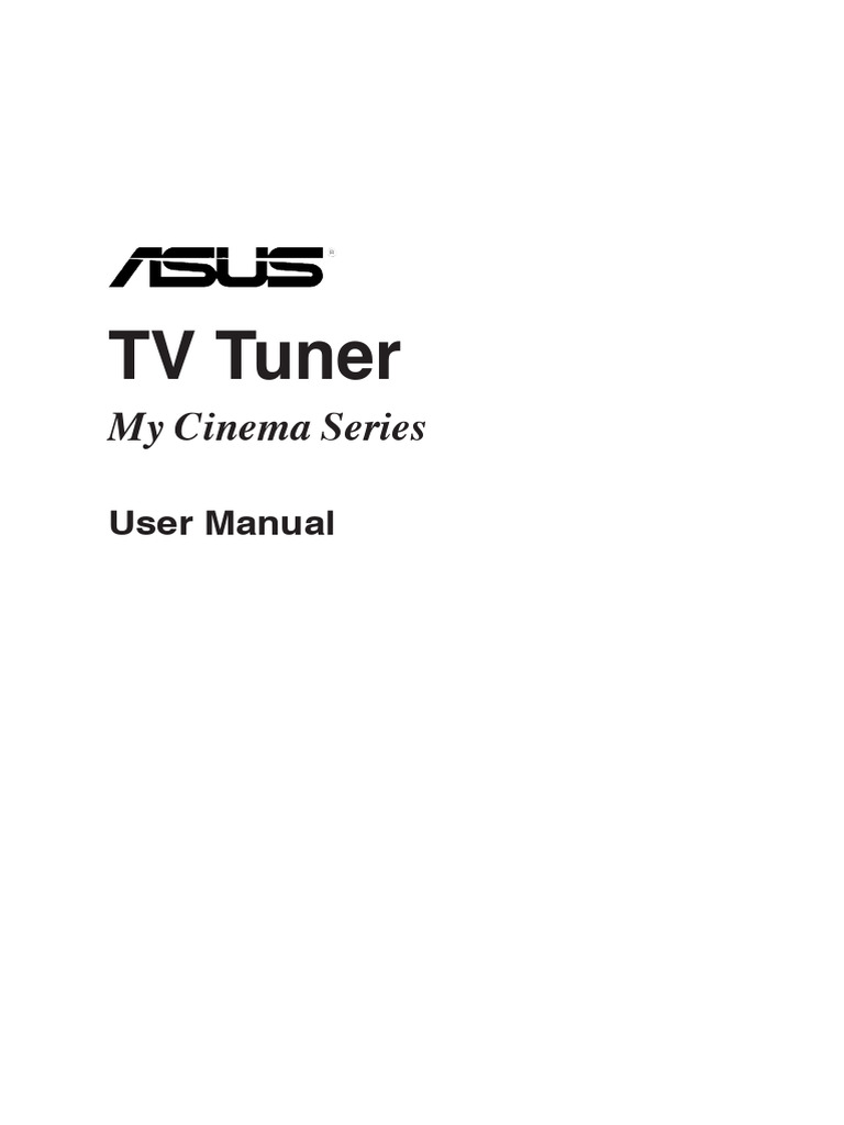 Asus U3100 Mini TV Tuner | PDF