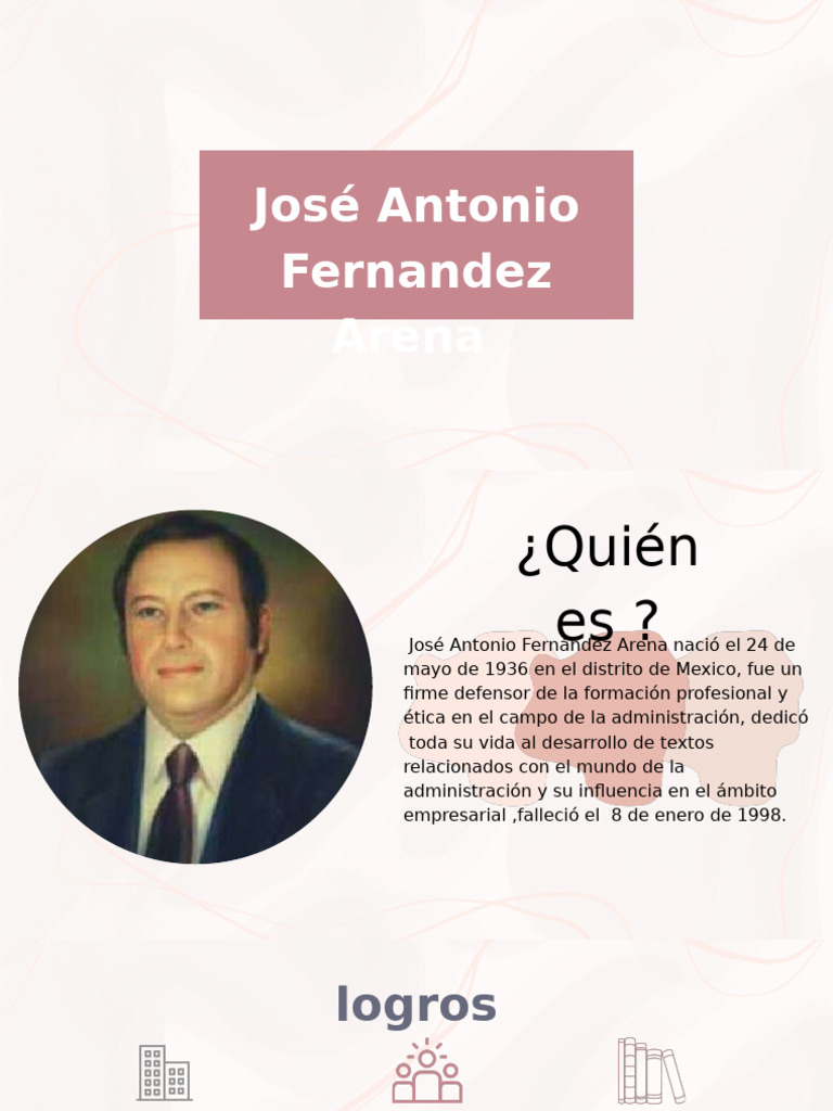 Presentación de Josea Antonio Fernández Arena | PDF