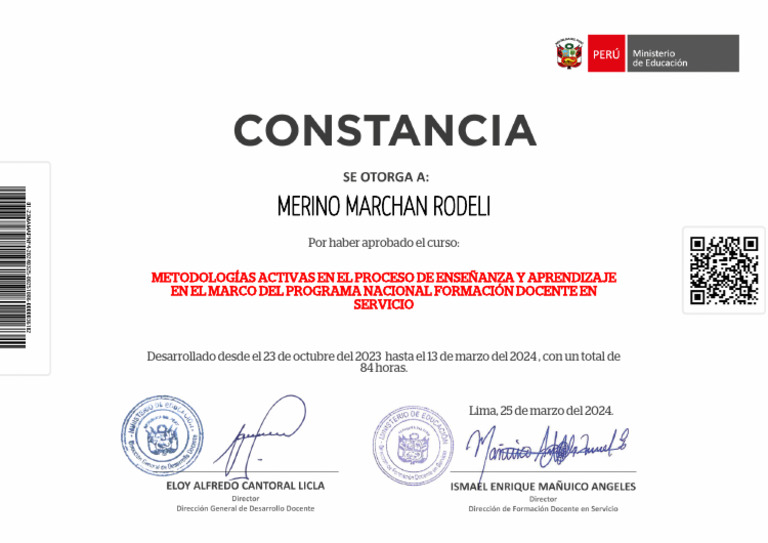 Constancia | PDF