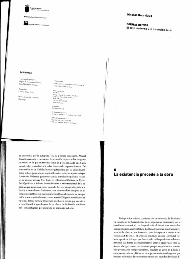 BORRIAUD Formas de Vida. Cap. 6-7-8-9 | PDF