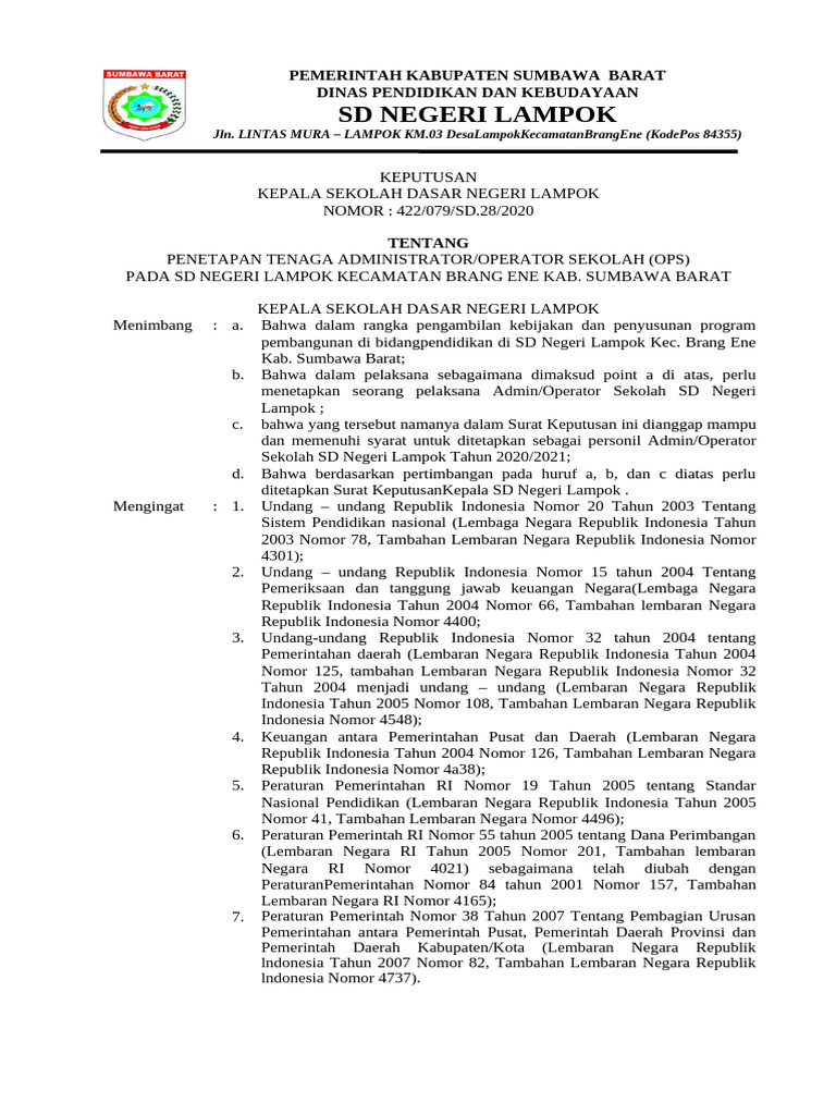 SK OPERATOR 2020 | PDF
