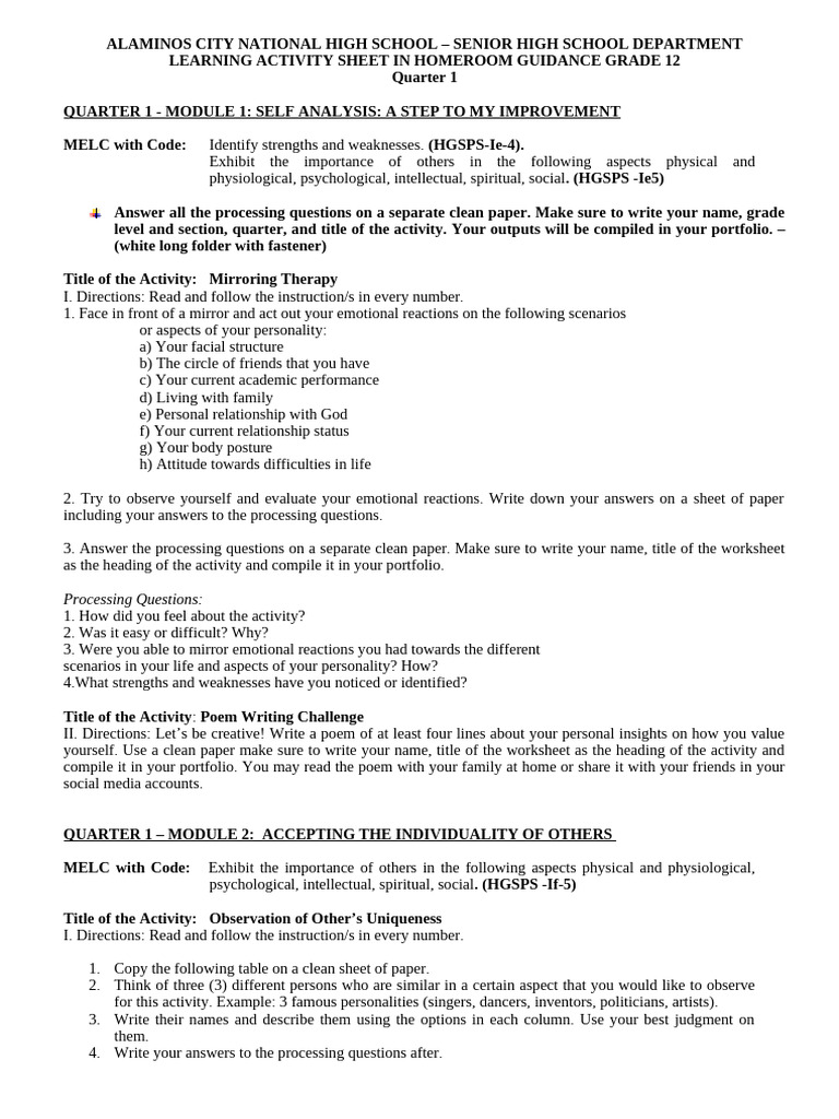 HG-G12-ACTIVITY-SHEETS-Q1 | PDF