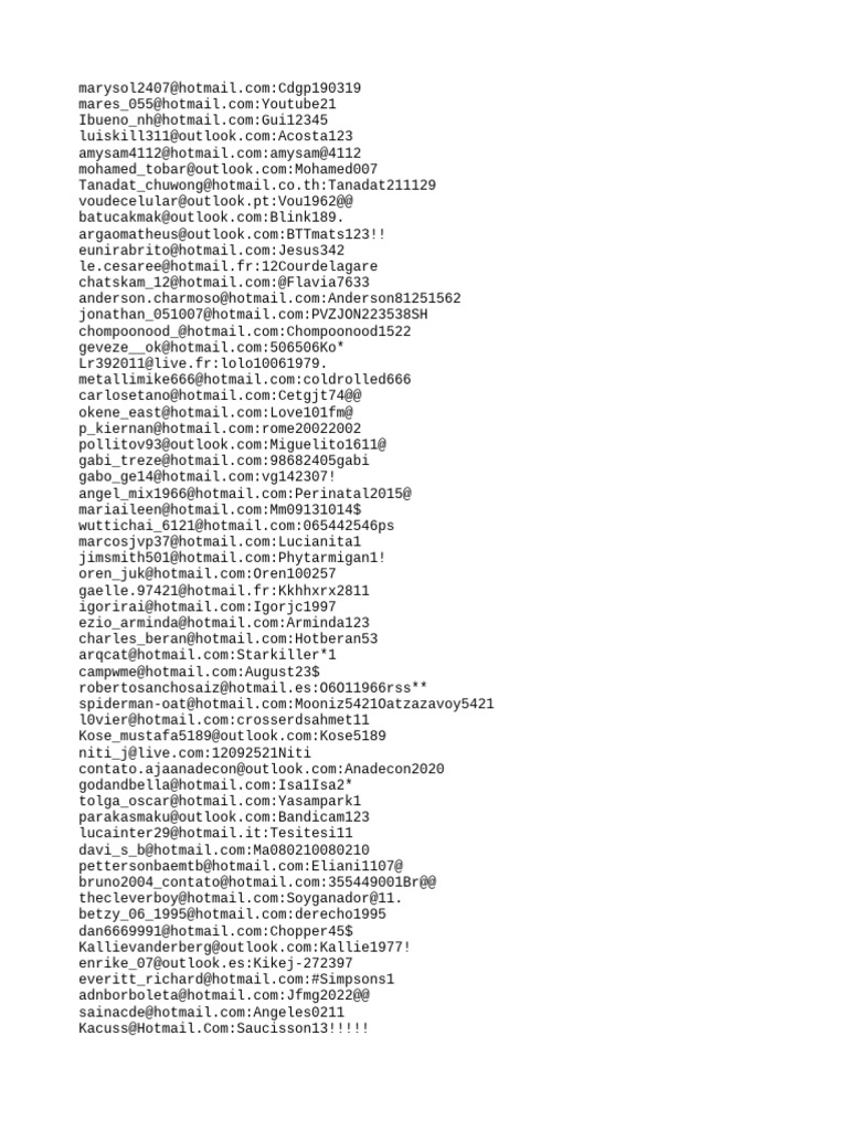 Hotmail Vip Data | PDF