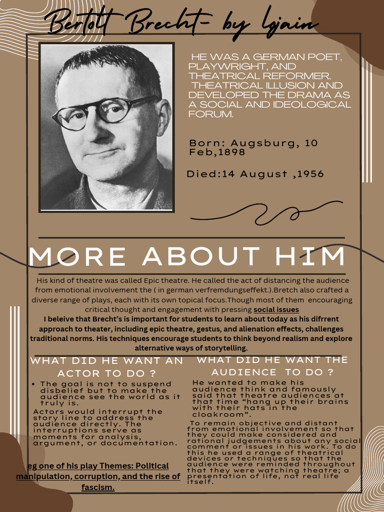 Brecht's Theatrical Techniques Explained | PDF | Entertainment | Classics