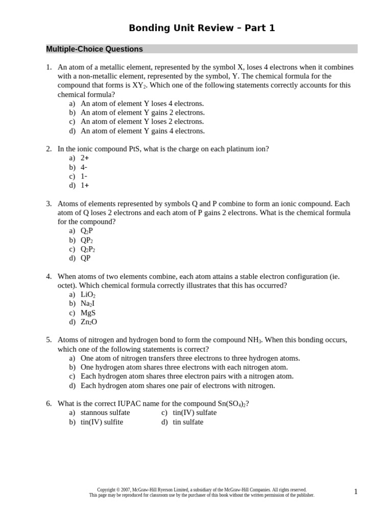 bonding_unit_review_part_1 | PDF