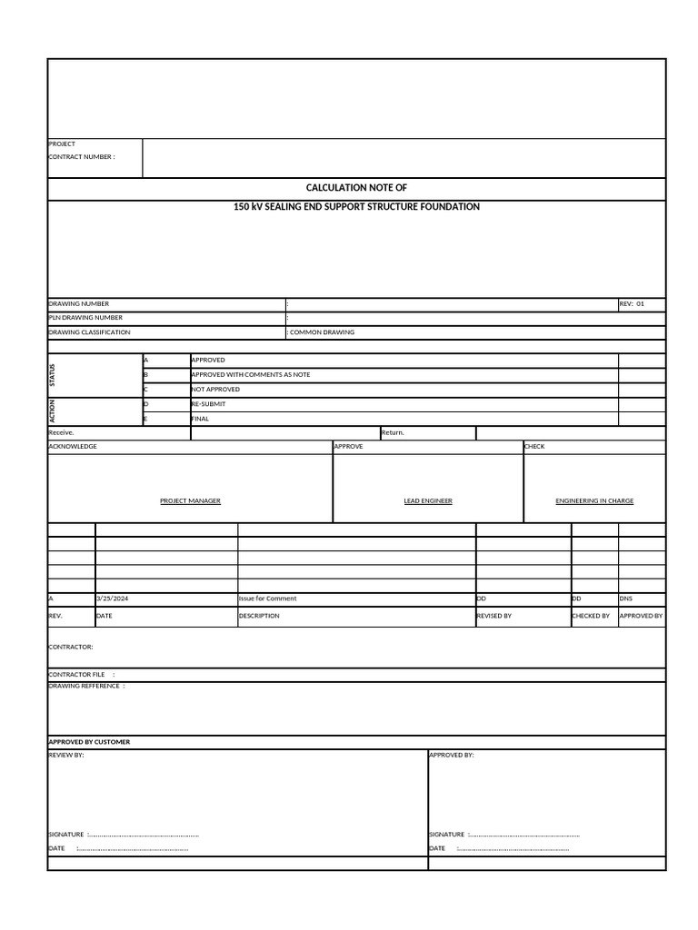 150 KV Sealing End Structure Foundation Based On SPT Data | PDF