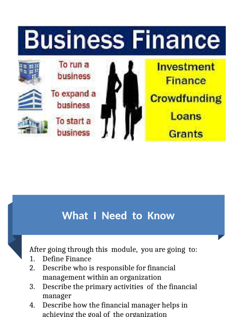 Businesss Finance Module 1 Introduction To Financial Management | PDF