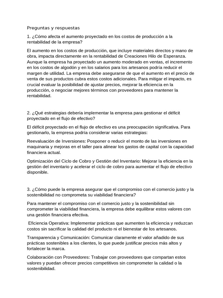 Preguntas y Respuestas | PDF