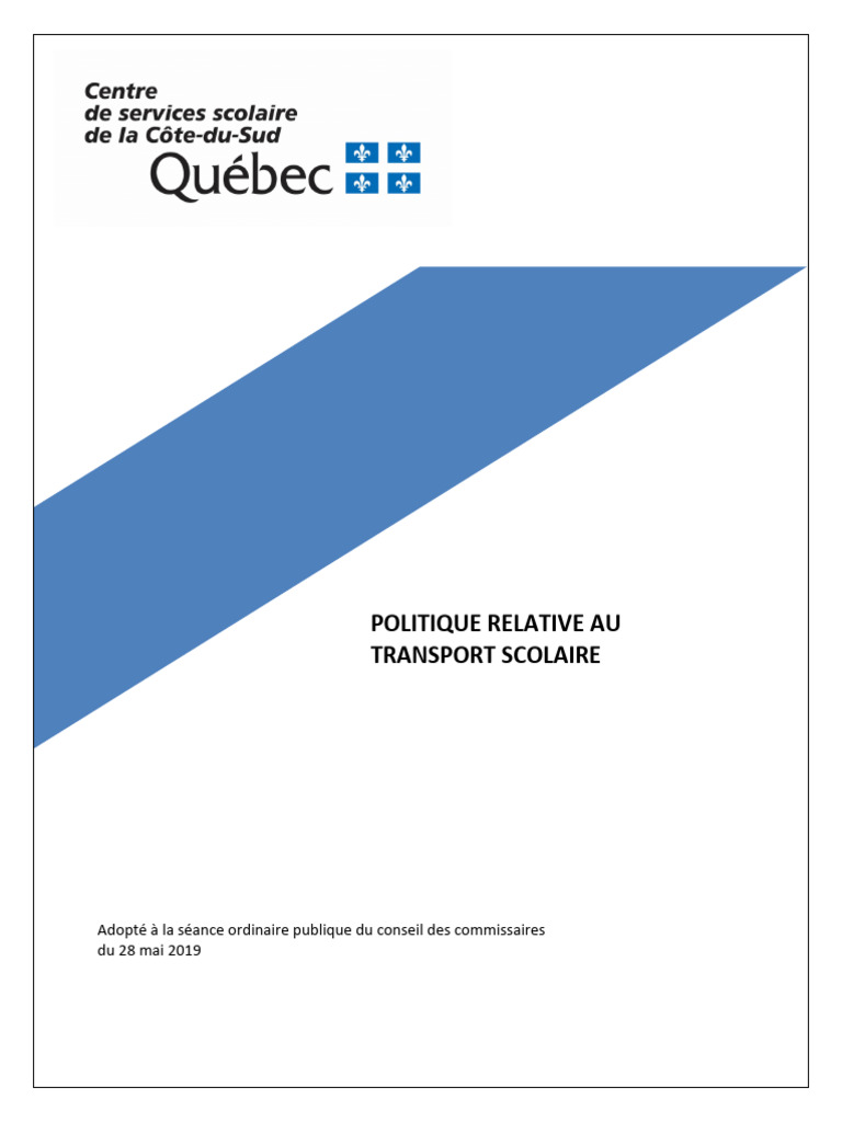 CP DG 04 PolitiqueRelativeTransport190528 | PDF