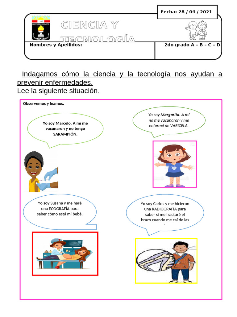 FICHA de Ciencia y Tec. 01 de Junio | PDF