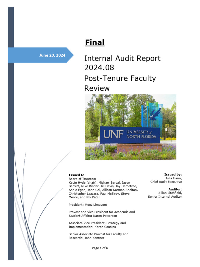 PTR Audit Report | PDF | Internal Audit | Internal Control