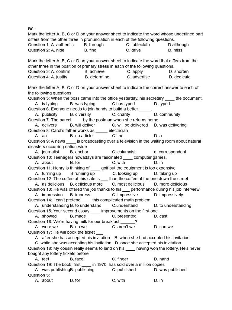 Test 1 - 10 | PDF