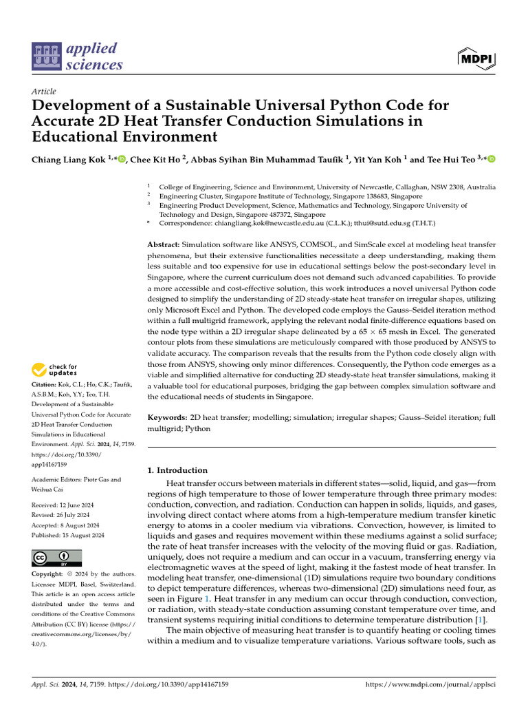 Development of A Sustainable Universal Python Code | PDF