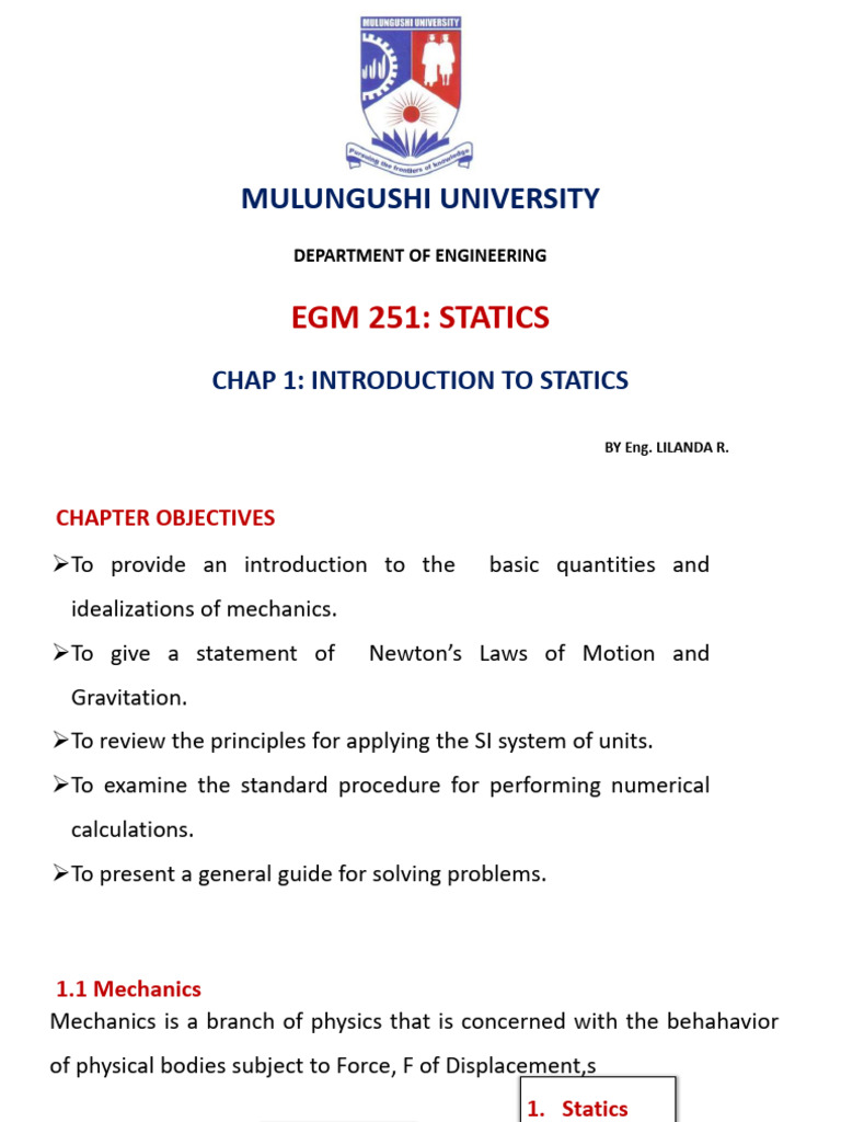 Introduction to Statics | PDF