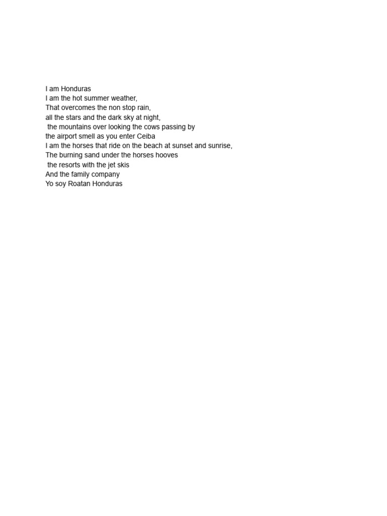 Metaphors Poem | PDF
