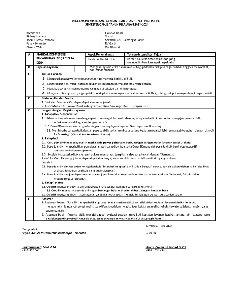 RPL BK Kurikulum Merdeka Kls X | PDF