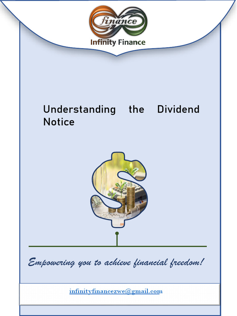 Understanding The Dividend Notice | PDF