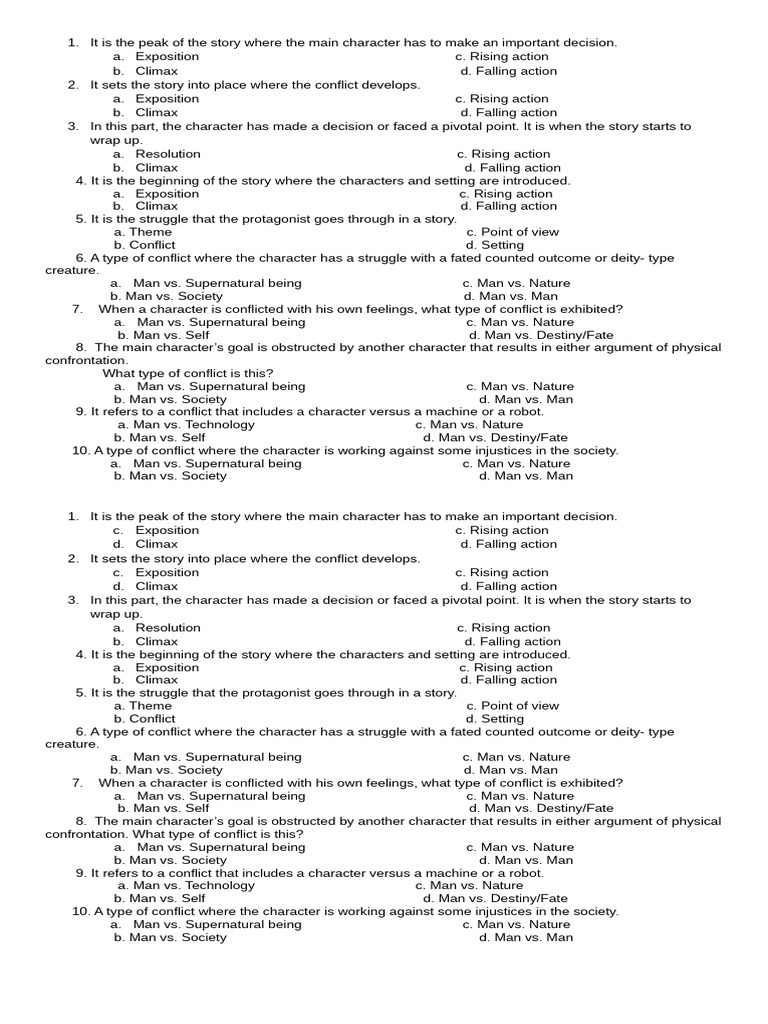 Elements of Plot | PDF
