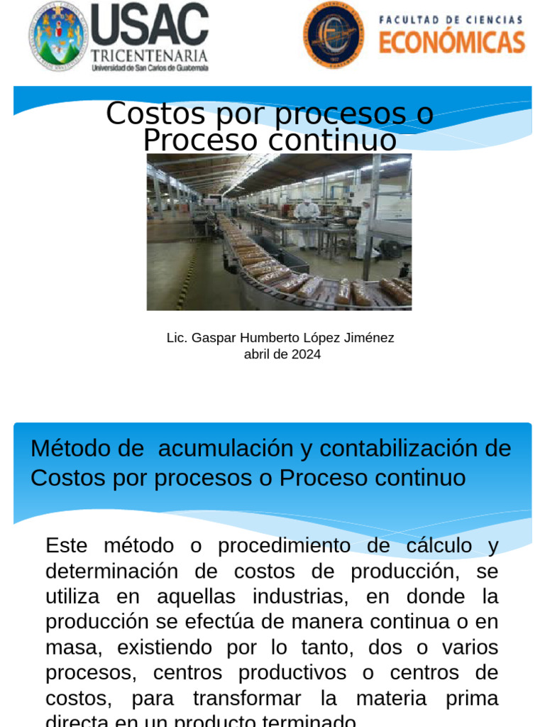 PROCESO CONTINUO Presentación Abril 2024 | PDF