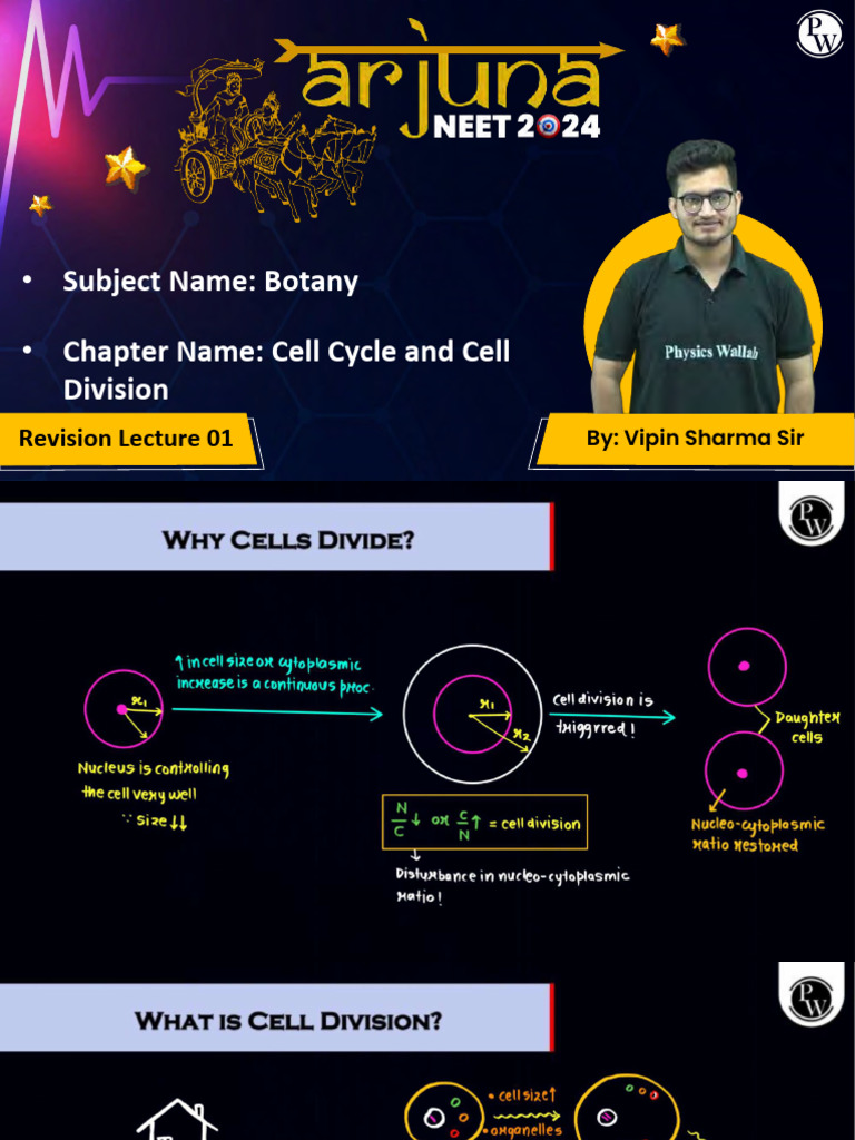 65f2814479ba590018e7b4b2 - ## - Cell Cycle and Cell Division (Revision ...