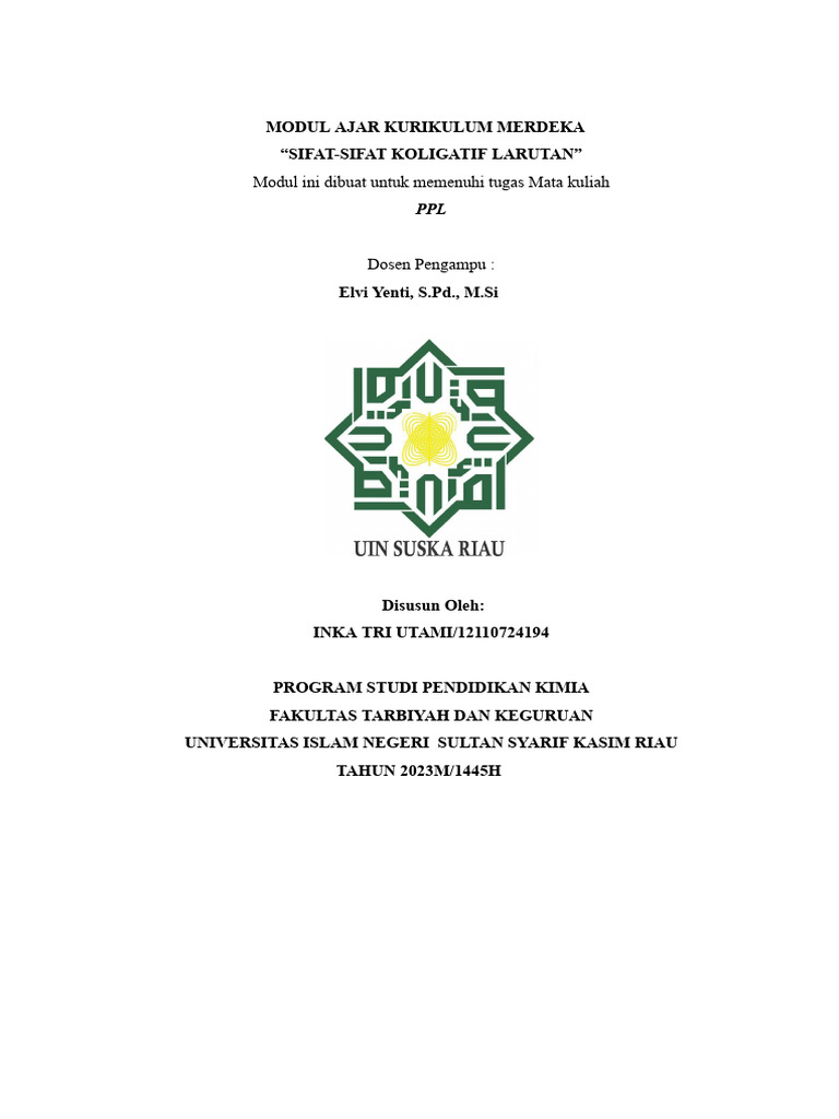 Modul Inka Tri Utami | PDF