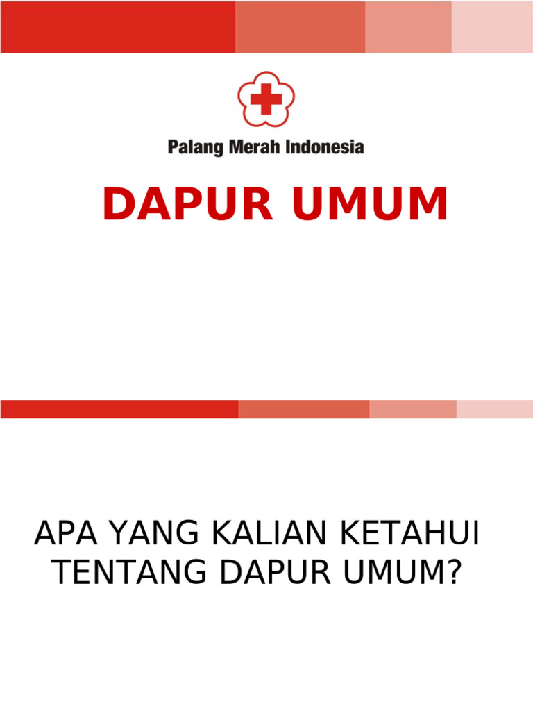 Dapur Umum | PDF