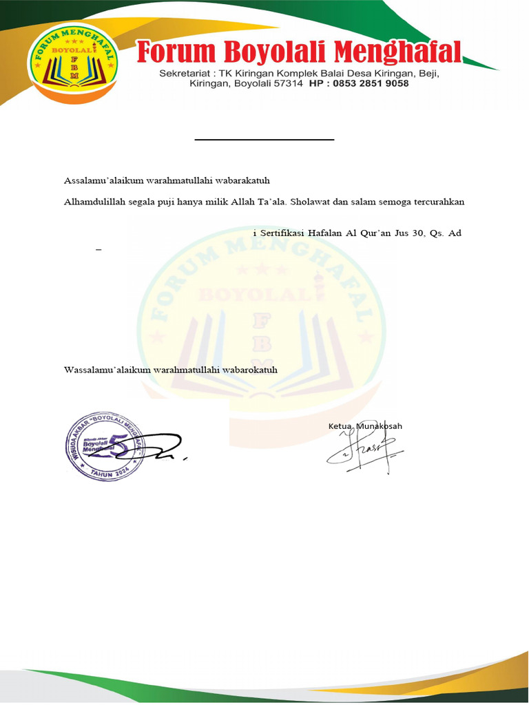 Daftar Peserta Lulus FBM-5 | PDF