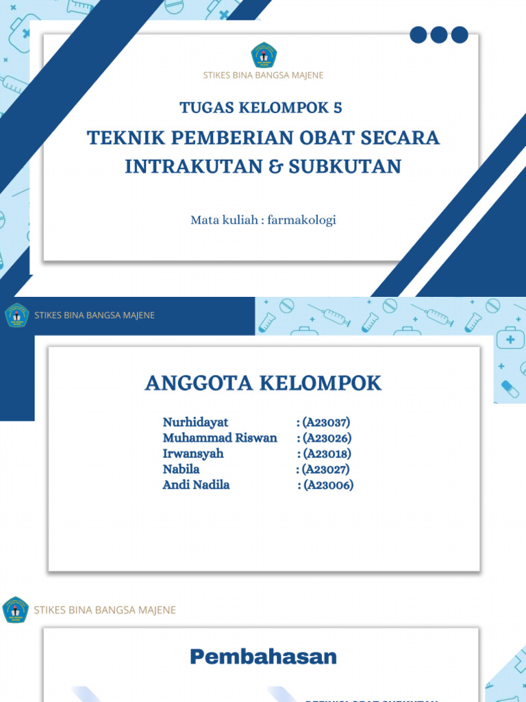 Teknik Pemberian Obat Intrakutan Dan Subkutan - 20240516 - 201848 ...