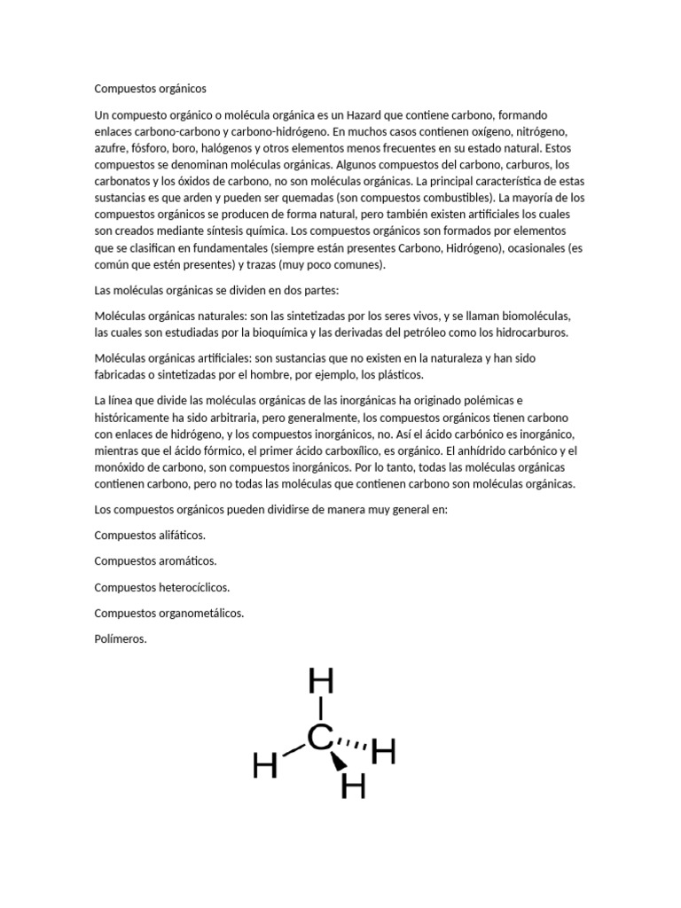 Compuestos Orgánicos Pdf